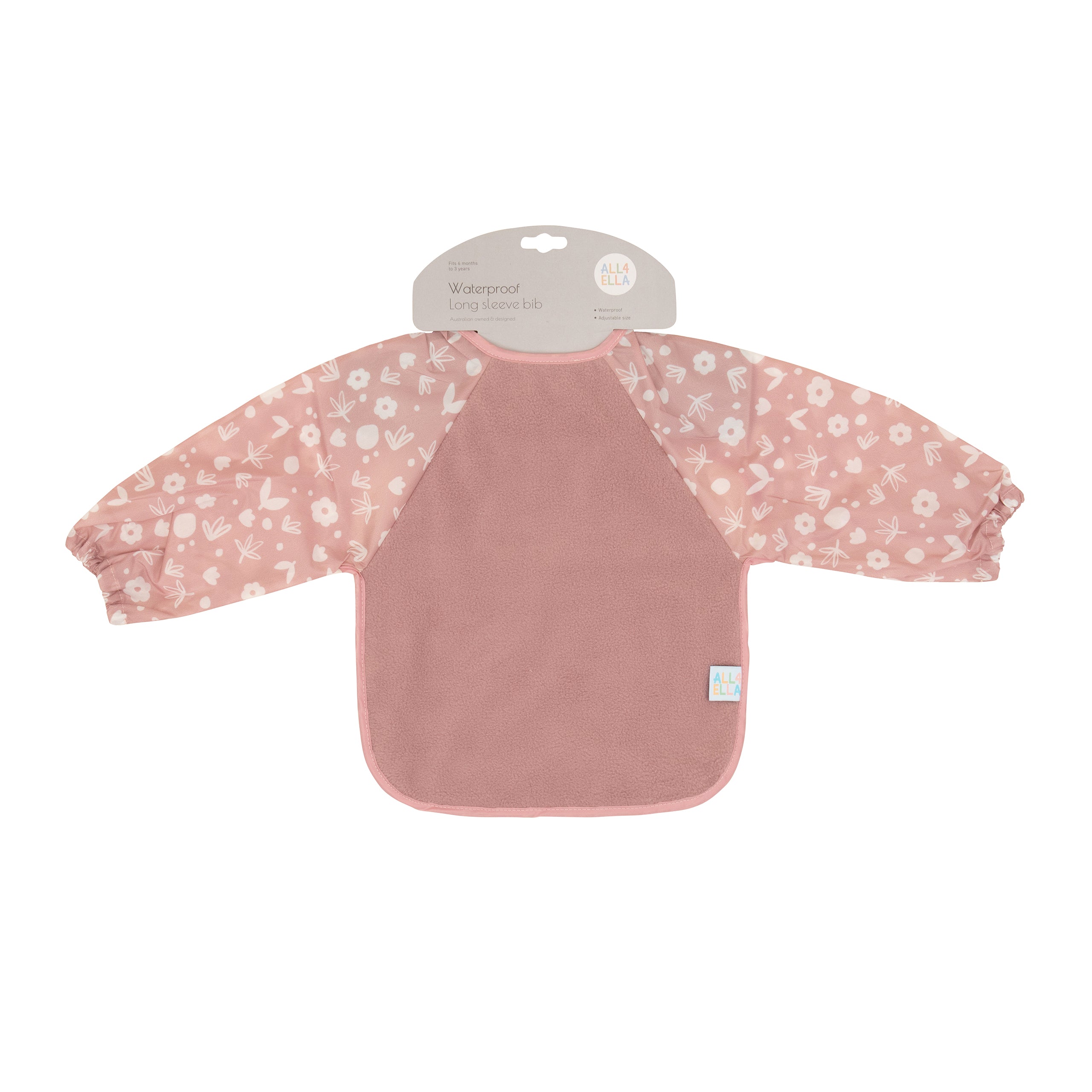 Long Sleeve Bib - Dusty Pink – Belly Beyond