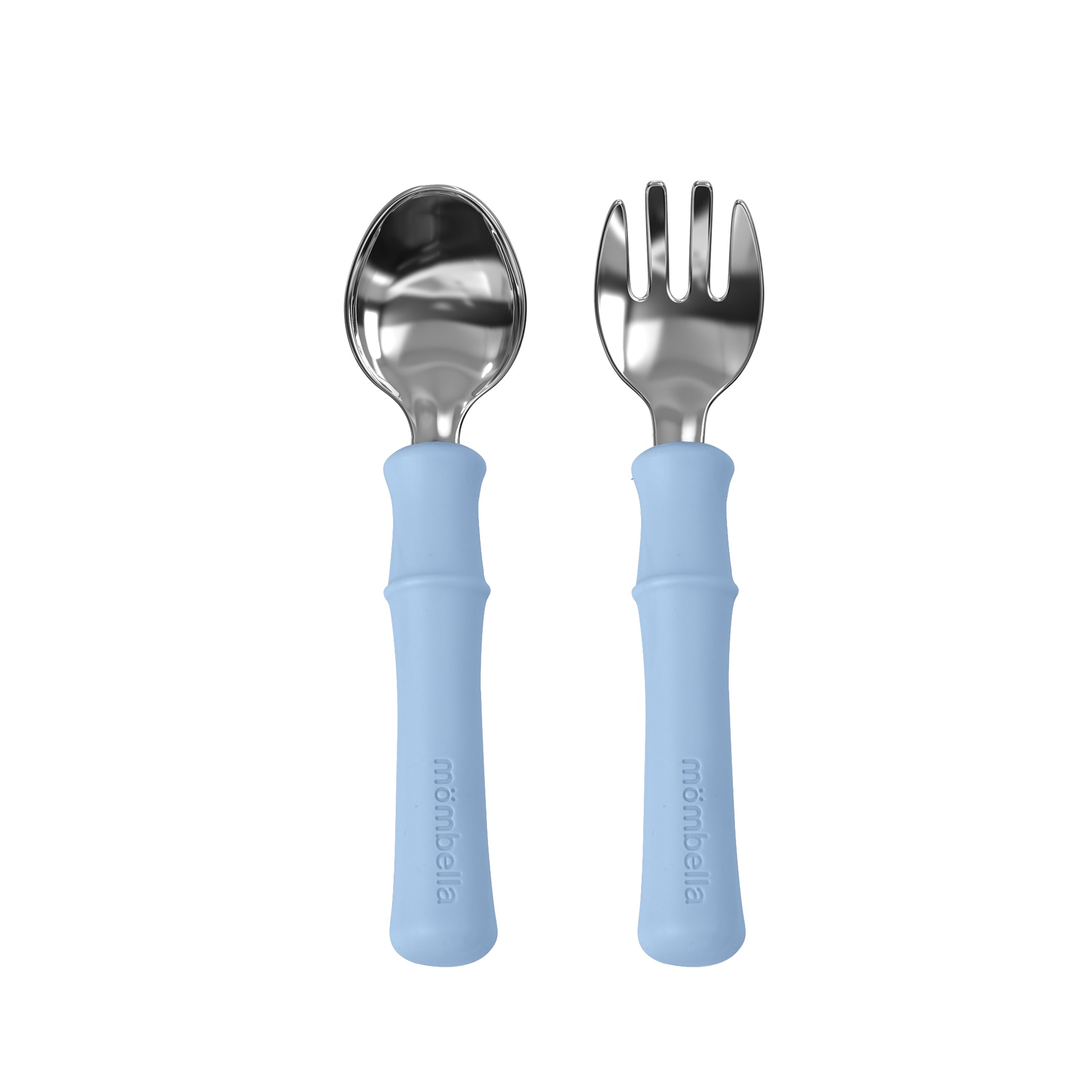 Panda Fork & Spoon - Light Blue | Belly Beyond – Belly Beyond